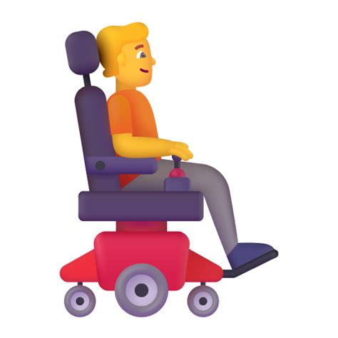 🧑‍🦼‍ ️ Pessoa Em Cadeira De Rodas Motorizada De Frente Para A Direita Emoji