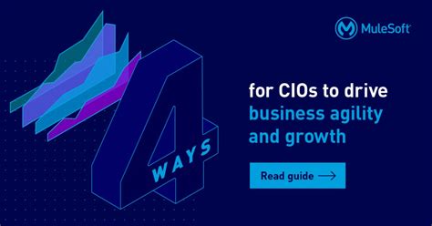 Mulesoft On Linkedin 4 Ways For Cios To Drive Business Agility And Growth Mulesoft