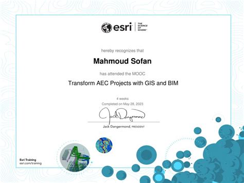 Mahmoud Sofan On Linkedin Gis Bim Iti Aec Arcgis Esri Mooc