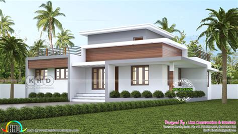 Flat Roof Modern House Plans 3d Image To U