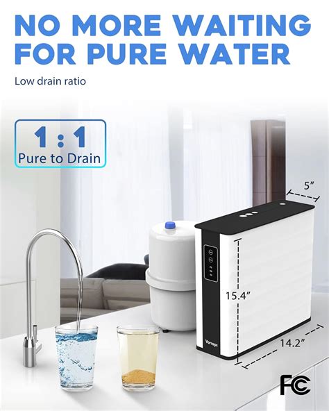 Buy Vortopt Reverse Osmosis Water Filtration System GPD Fast Flow TDS Reduction USA Tech