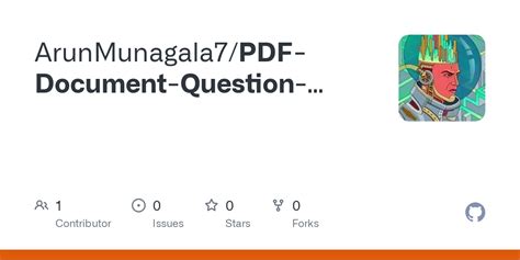 GitHub ArunMunagala PDF Document Question Answering LLM System With Vector Database