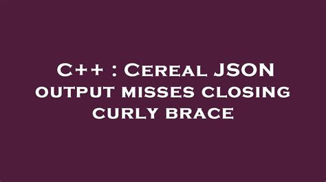 Braces In Json At Alan Matheny Blog