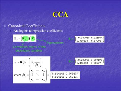 Ppt Canonical Correlation Analysis Cca Powerpoint Presentation