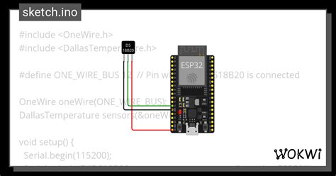 Temp Senor With Esp32 Wokwi Esp32 Stm32 Arduino Simulator