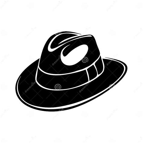 Stylish Fedora Hat Silhouette Vector For Fashion Design And Branding