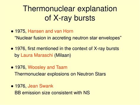 Ppt About The Discovery Of X Ray Bursts 35 Years Ago Powerpoint