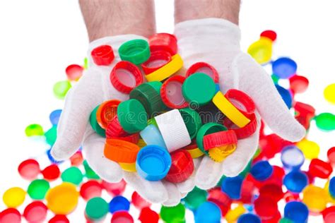 Recycle Plastic Bottle Caps Color Plastic Caps Stock Image Image Of