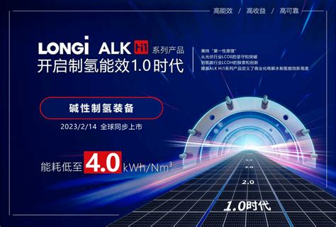 40kwhnm³！隆基氢能alk Hi1系列产品面世！制氢的发展降低