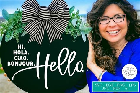 Hi Hola Ciao Bonjour Hello Svg Welcome Design