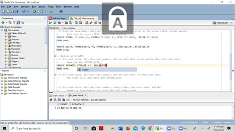 Sql 101 7 Sql Single Row Functions Youtube