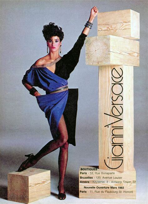 Gianni Versace 1980s Janice Dickinson Vintage Fashion 1980s Vintage