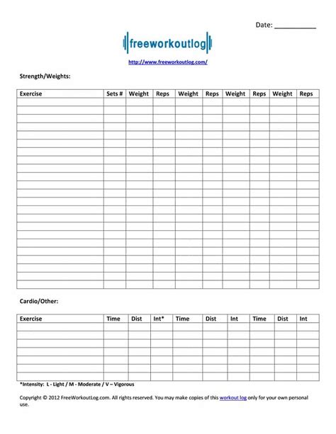 Workout Routine Spreadsheet With 40 Effective Workout Log Calendar