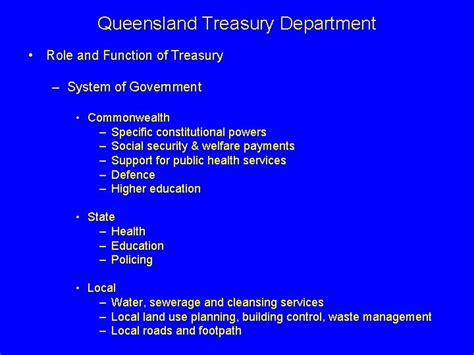 Queensland Treasury Department Role And Function Of Treasury Queensland Treasury Department Role And Function Of Treasury