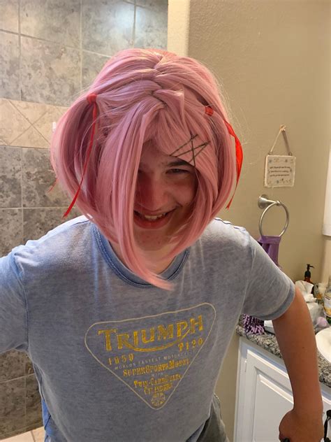 My Friend A Cosplayer Had A Natsuki Wig In Her Room Wanted Me To