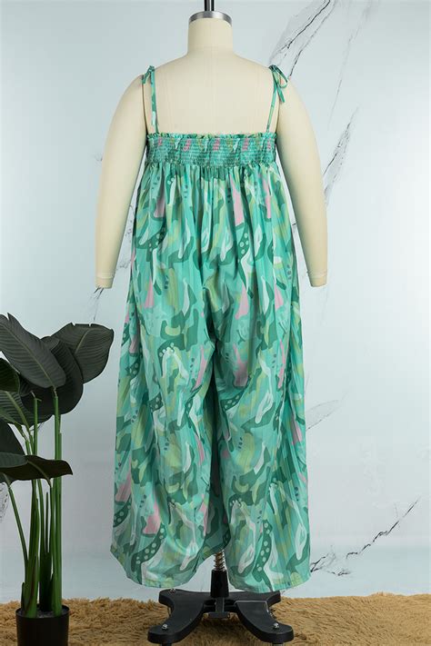 Wholesale Yellow Sexy Casual Print Bandage Backless Spaghetti Strap