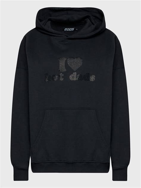 2005 Bluza Unisex Hot Dads Czarny Regular Fit Modivopl