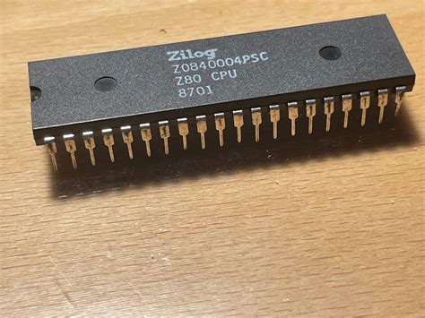 Zilog Z0840004psc Z80 Cpu 8 Bit Microprocessor Dip40 Ebay