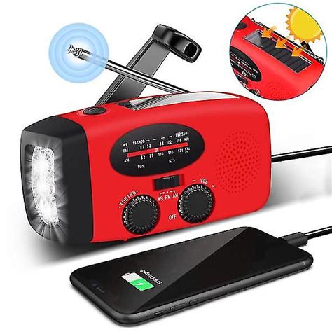 N Dradio B Rbar H Ndsving Solcelle Radio Med Am Fm Funktion Med Mah Genopladelig