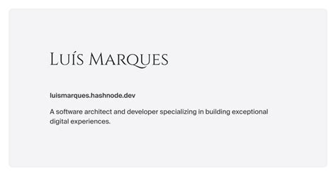 Luís Marquess Team Blog