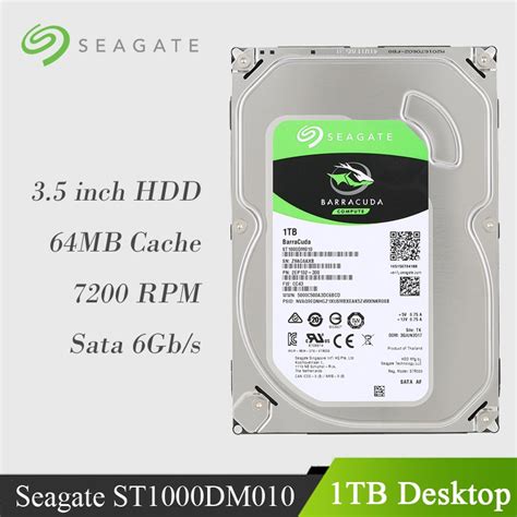 Seagate 1tb Hard Disk Desktop Internal 7200 Rpm Sa Grandado