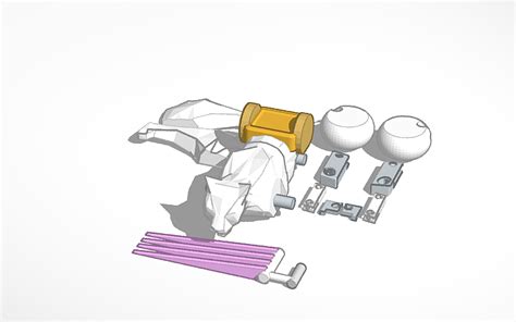 3d Design White Tiger Zord Tail Not Included Tinkercad