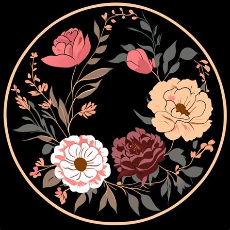 Premium Vector Ethereal Essence Handdrawn Floral Showcase With