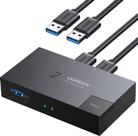 Ugreen Usb 30 Selector Bi Directional Usb Switch 2 In 1 Out1 In 2