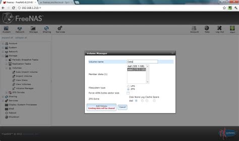 freenas setting up zfs codeproject