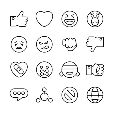 Related Social Media Interaction Line Icon Set 1225309 Vector Art At Vecteezy