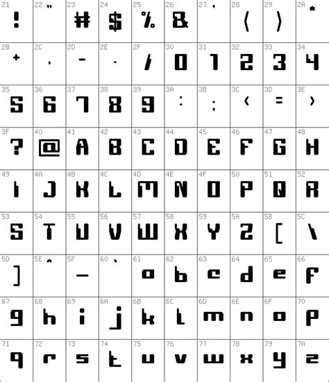 Download Free Computer Robot Regular Font Computerrobotttf