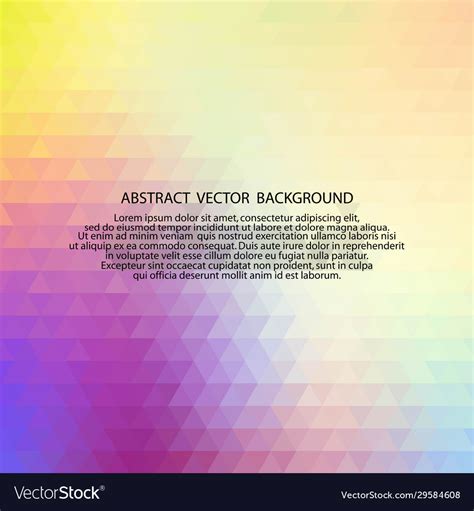 Colored Triangular Background Layout Royalty Free Vector