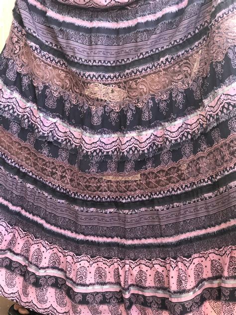 Long Lace Dress Hippie Style Boho Maxi White Cutwork Women Etsy