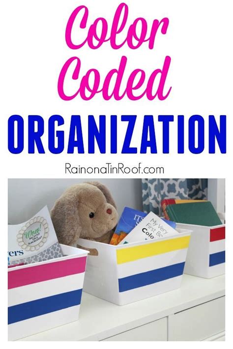 Color Coded Organization Simple And Decorative Color Coding Clutter