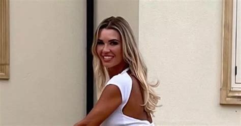 Christine Mcguinness Puts On Leggy Display As She Straddles Bike In Denim Hot Pants Daily Star