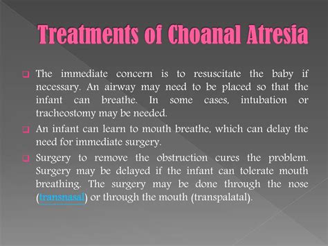 Ppt Choanal Atresia Symptoms Causes Treatment And Prevention