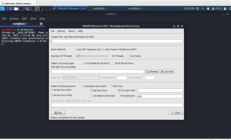 dirbuster offensive penetration testing tool secuneus tech learn