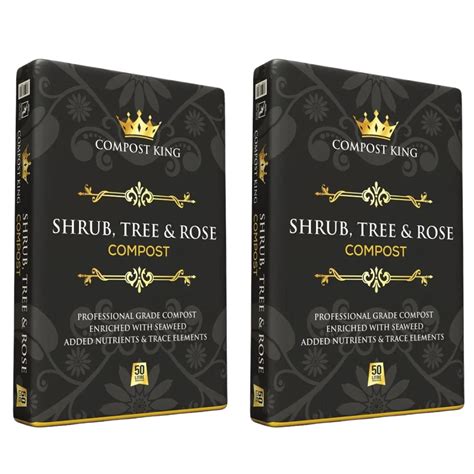 Compost King Shrub Tree And Rose Compost 2 X 50 Litre Bags