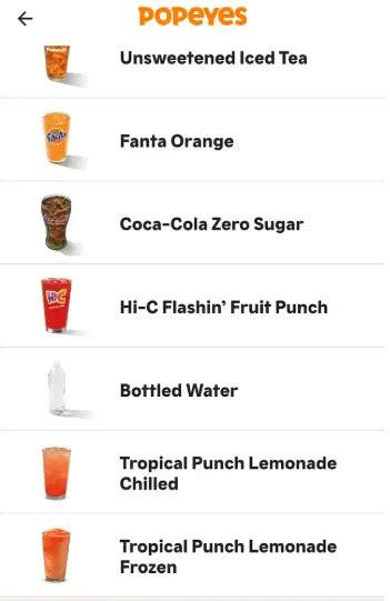 Popeyes Menu Prices 2025