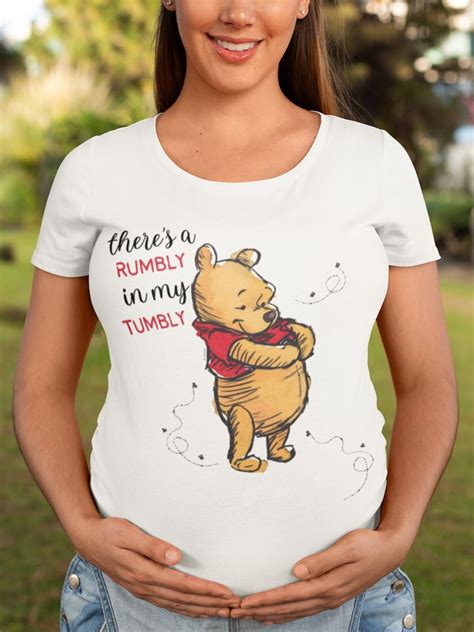 Theres A Rumbly In My Tumbly Pooh Tee Winnie The Pooh Etsy