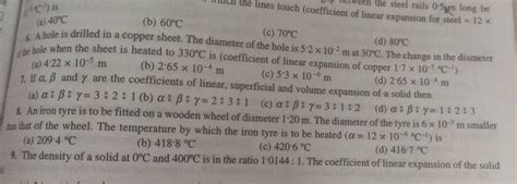 If α β And γ Are The Coefficients Of Linear Superficial And Volume Expan