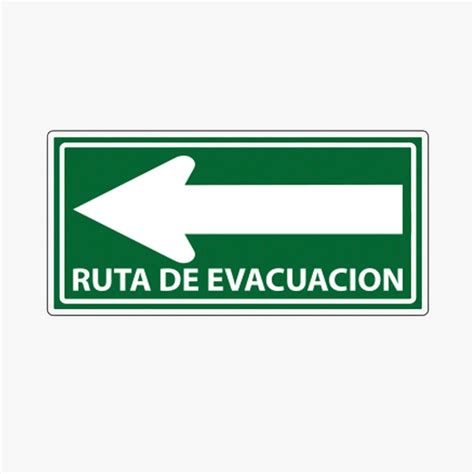 Ruta De Evacuación Matrix Signs SeÑalamiento Vial