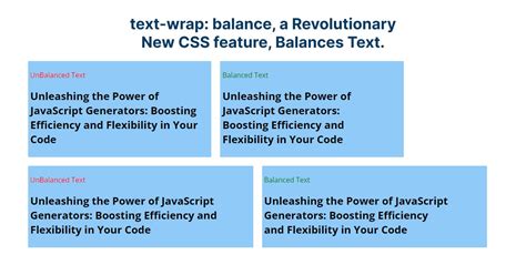 Text Wrap Balance A Revolutionary New Css Feature Balances Text