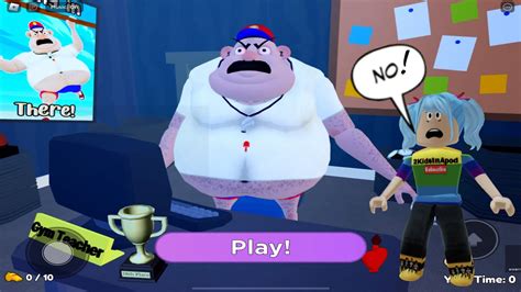 Escape Evil Gym Teacher Obby Youtube