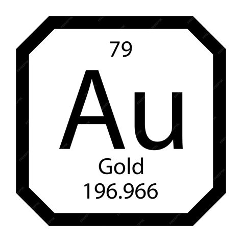 Periodiek Systeem Element Chemisch Symbool Aurum Molecuul Chemie Vector