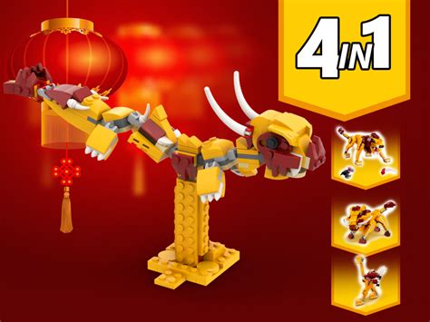 Lego Moc 31112 Festival Dragon Alternative Build By Gabizon