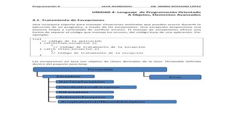Unidad 4 Lenguaje De Programación Orientado A Objetos [pdf Document]