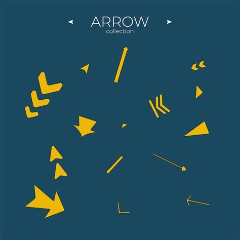 Premium Vector Colorful Arrows Arrows Colorful Set Arrow Logo Concept Curly And Wave Orientation