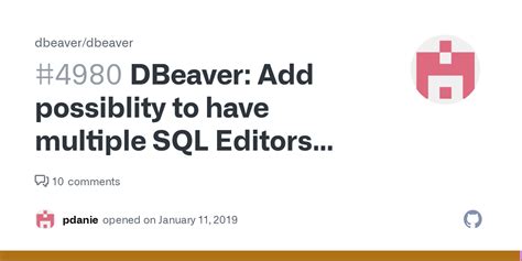 Dbeaver Add Possiblity To Have Multiple Sql Editors Connected To Different Databases Using The