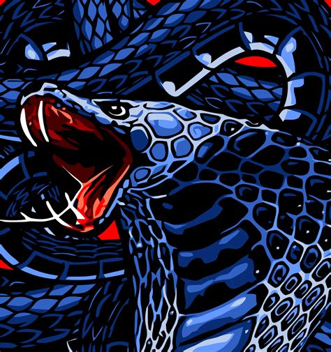 Blue Cobra Snake